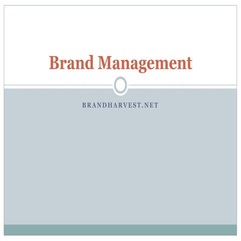 Brand management | PPT