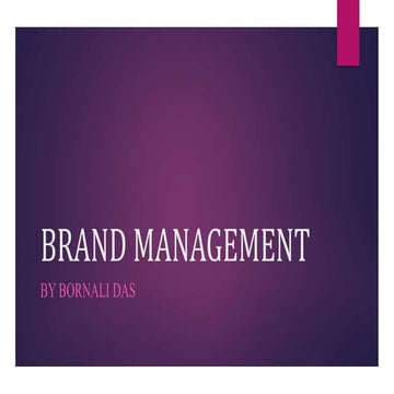 Brand management | PDF