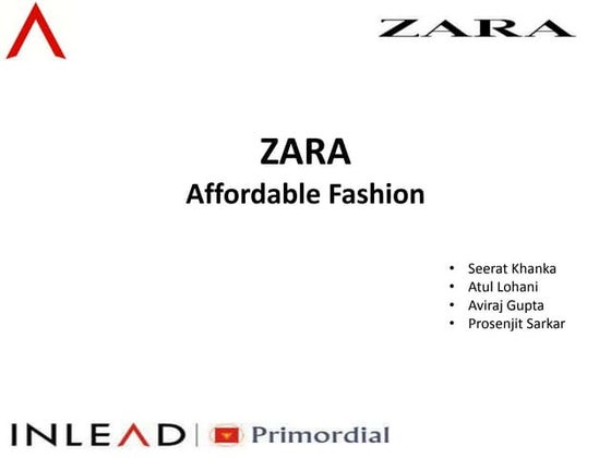 PPT on Zara | PPT