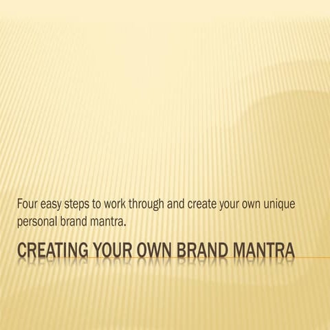 Disney Brand Mantra | PPTX