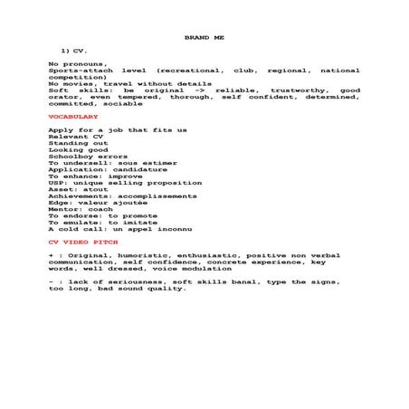 Brand me Lesson 2 | DOCX