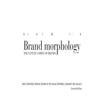 Brand morphology, the genetic coding of brands | PDF