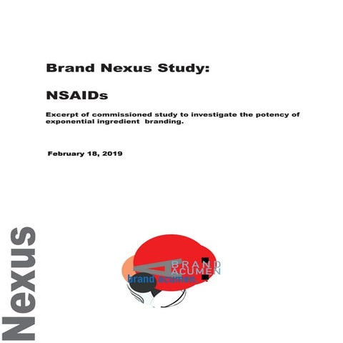 NSAIDs Brand Nexus Study 2019 | PDF