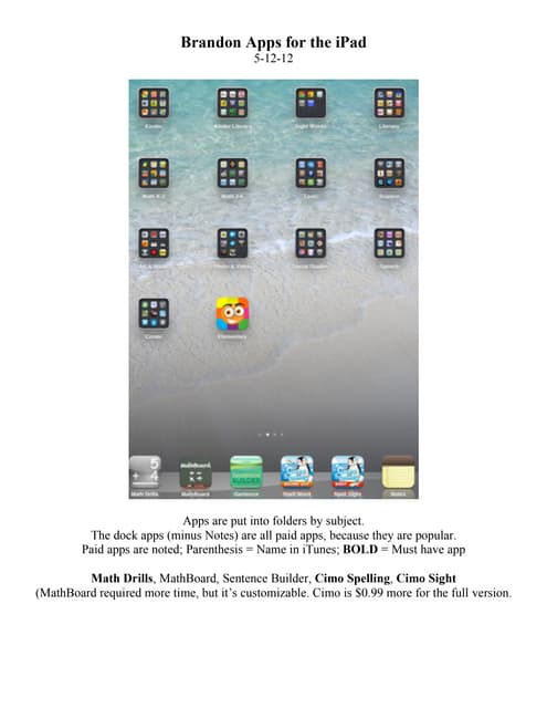 Brandon iPad Teacher's Guide | PDF