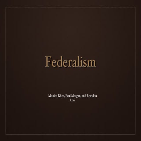 Federalism | DOCX