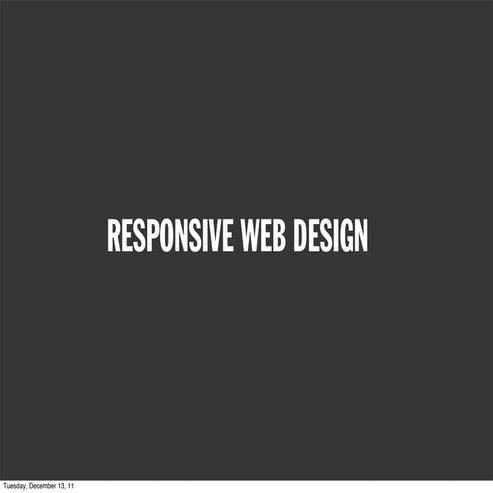 Responsive Web Design | PPT