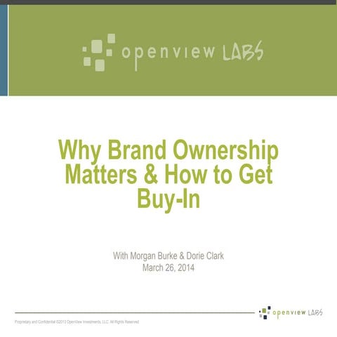 Brand Ownership Tactics | PPT