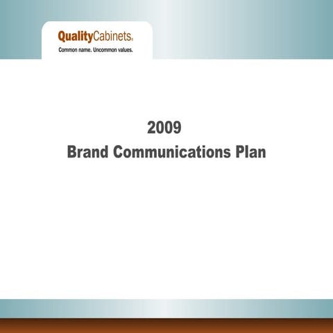 Brand Plan Sample | PPT