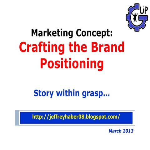 Brand positioning for dummies | PPTX