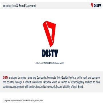Brand Presentation DISTY with grainoxy millet | PDF