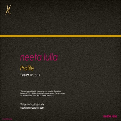Brand presentation NSL | PPT