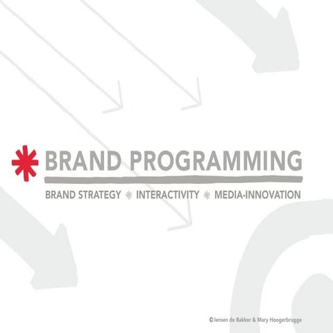 Brand programming (English) :: brand strategy, interactivity & media ...