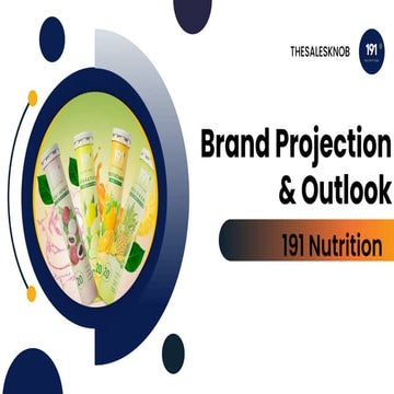 Brand Projection 191 Nutrition-The Sales Knob | PDF