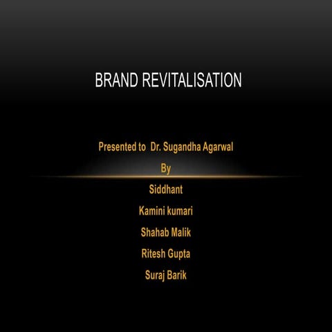 Brand revitalization | PPTX
