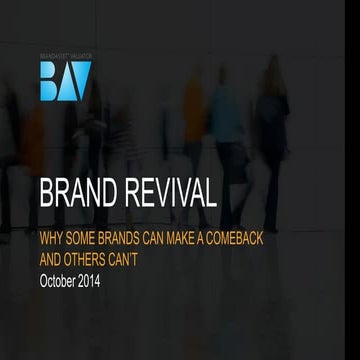 Brand Revival - Why some brands can make a comeback | PDF