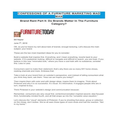 Point/Counterpoint. Will Millennials be th savior of retail? Furniture ...