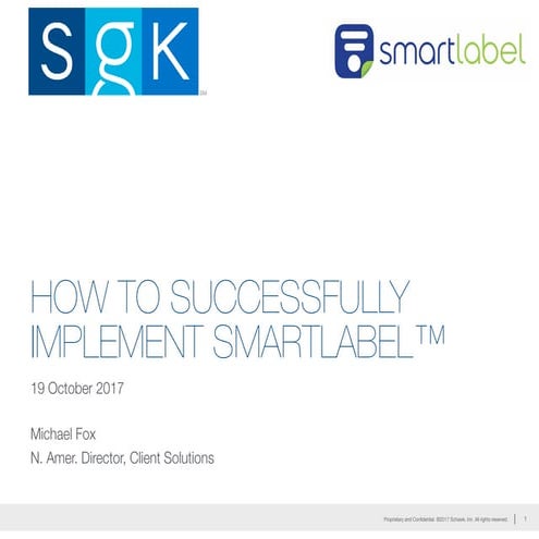 How to Successfully Implement SmartLabel™ | PDF