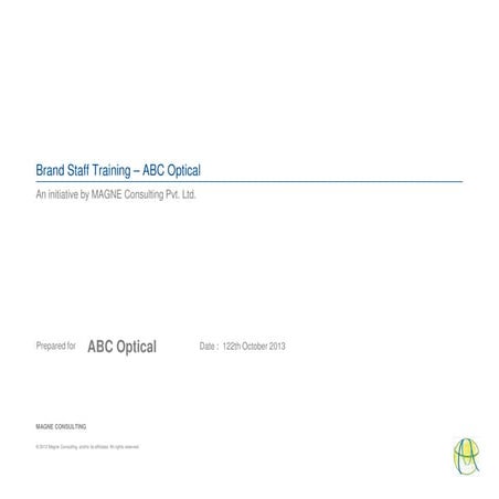 Brand Staff Training Framework | PDF