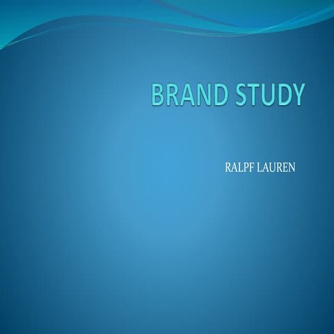 Brand study | PPTX