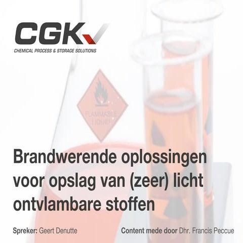 Brandwerende oplossingen voor opslag van (zeer) licht ontvlambare ...