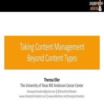 Branson - Taking Content Management Beyond Content Types | PPTX ...