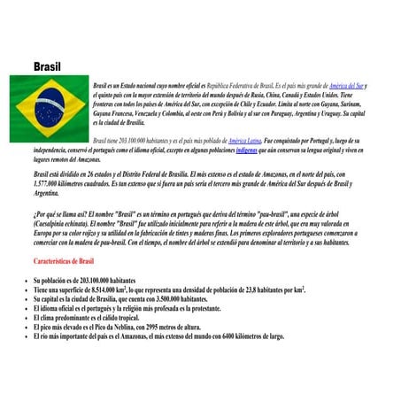 Diapositivas brasil | PPTX