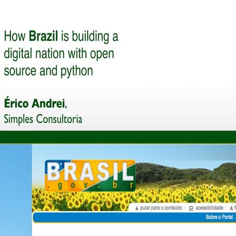 How Brazil is building a digital nation with open source and Python | PPT