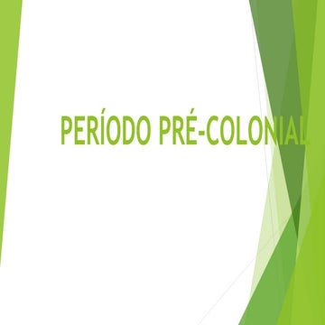 BRASIL - PRÉ COLONIAL | PPT