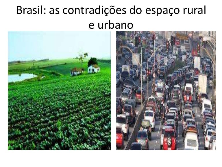 Brasil rural x urbano