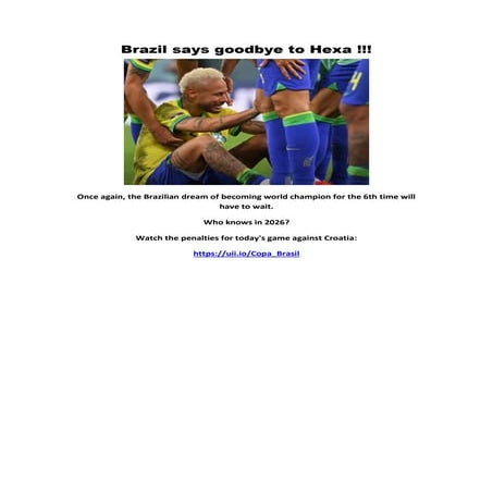 Brazil says goodbye to Hexa | PDF