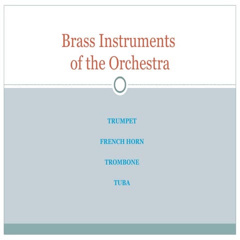 Brass Instruments Final | PPT | Classical Music | Music