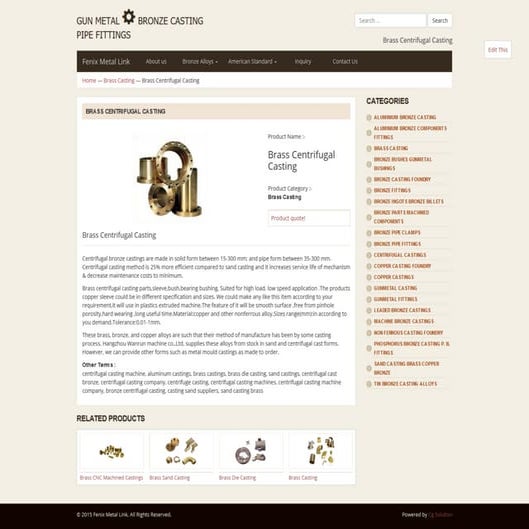 Brass centrifugal casting | PDF