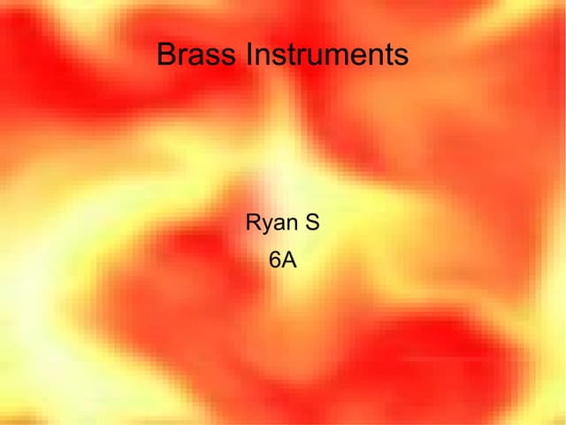 Brass instruments | PPTX