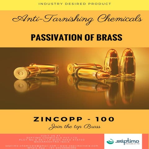 PASSIVATION OF BRASS AND ANTI-TARNISHING | PDF