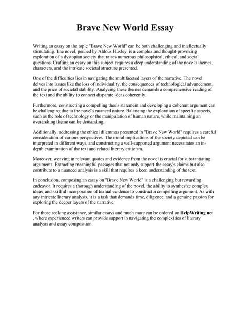Essay On Brave New World.pdf