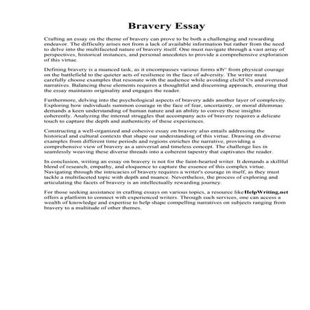 Bravery Essay. To Kill a Mockingbird and Bravery - GCSE English ...