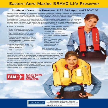 Bravo continous wear pfd | PDF