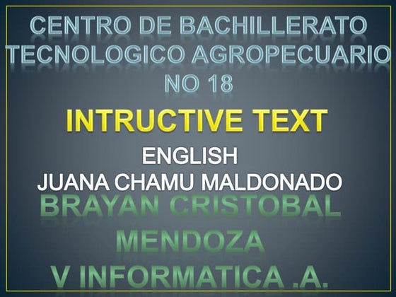 Instructive text | PPTX