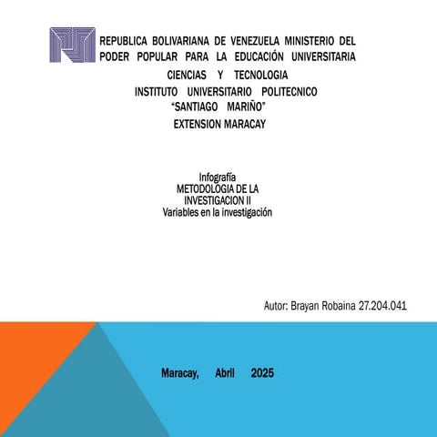Infografía sobre Variables de investigación | PDF