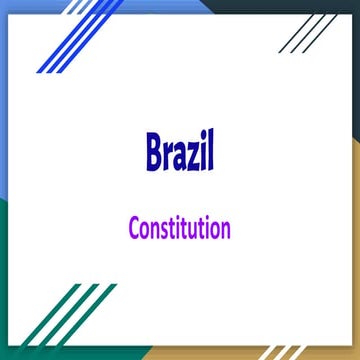 Constitution of Brazil | PPTX