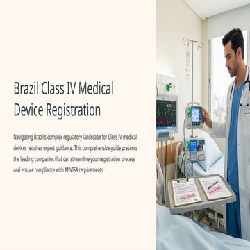 Brazil Class IV Medical Device Registration: A Company Comparison | PPTX