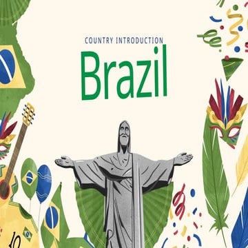 _Brazil Country Introduction Presentation in Green and Yellow ...