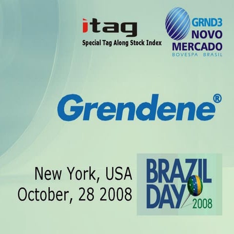 Grendene - Brazil Day 2008 | PDF