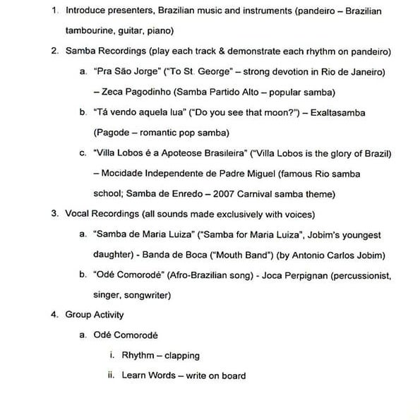 Brazil Lesson Music | PDF