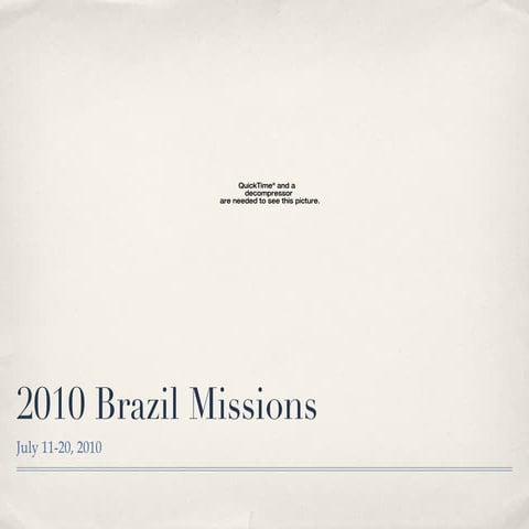 Brazil Missions | PPT