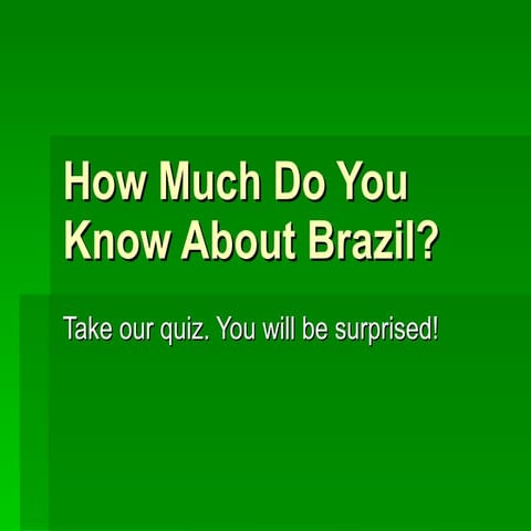 Brazil Quiz | PPT