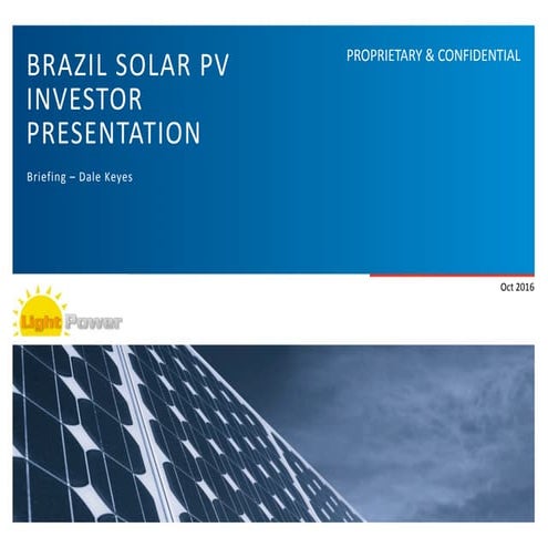 Synergy Lighting Group Investor pitch deck | PDF