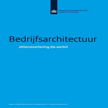 Bedrijfsarchitectuur programma DDV | ZIP