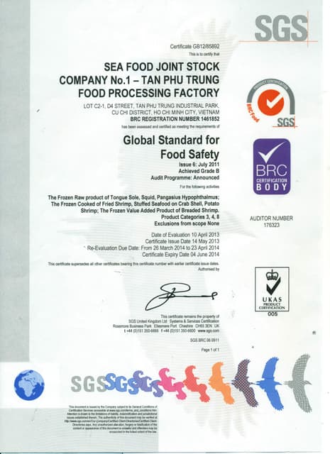 Sejoco Halal 2014 Certificate | PDF