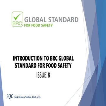 Introduction to BRC Global Standard for Food Safety Awareness.pptx